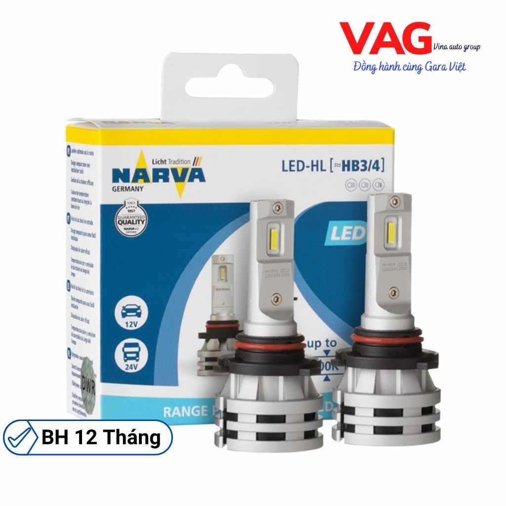 Bóng đèn Led Narva HB3, HB4 12V-24V 24W 6500K | vinaautogroup.com